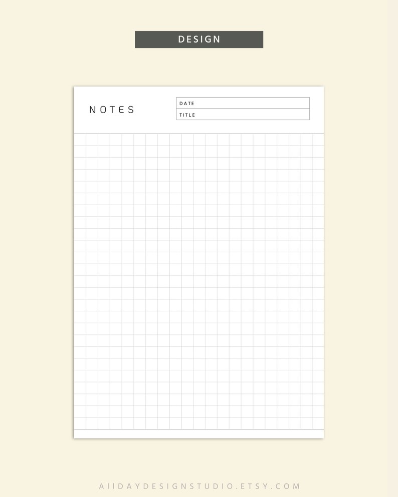 A5 Size Notes Paper, Lined, Grid Notes, Printable Study Note Template ...