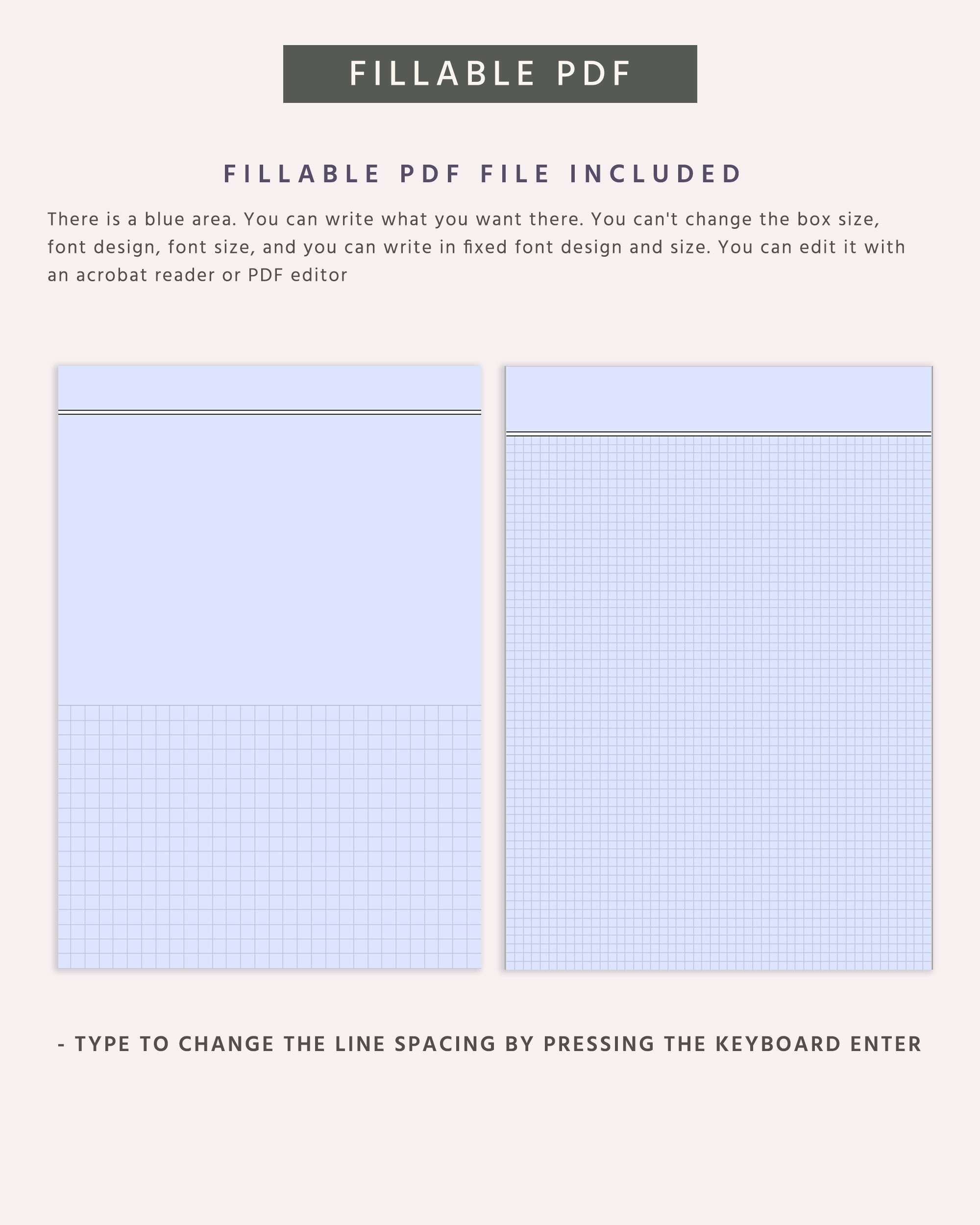 A5 Grid, Lined Note Taking Template, Student Note Template Printable ...