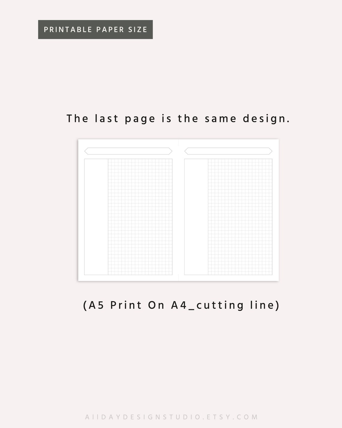 A5, A4 Printable Study Note Template, Notes Taking, Study Note Paper ...