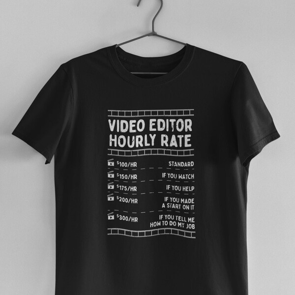Video Editor Shirt - Etsy