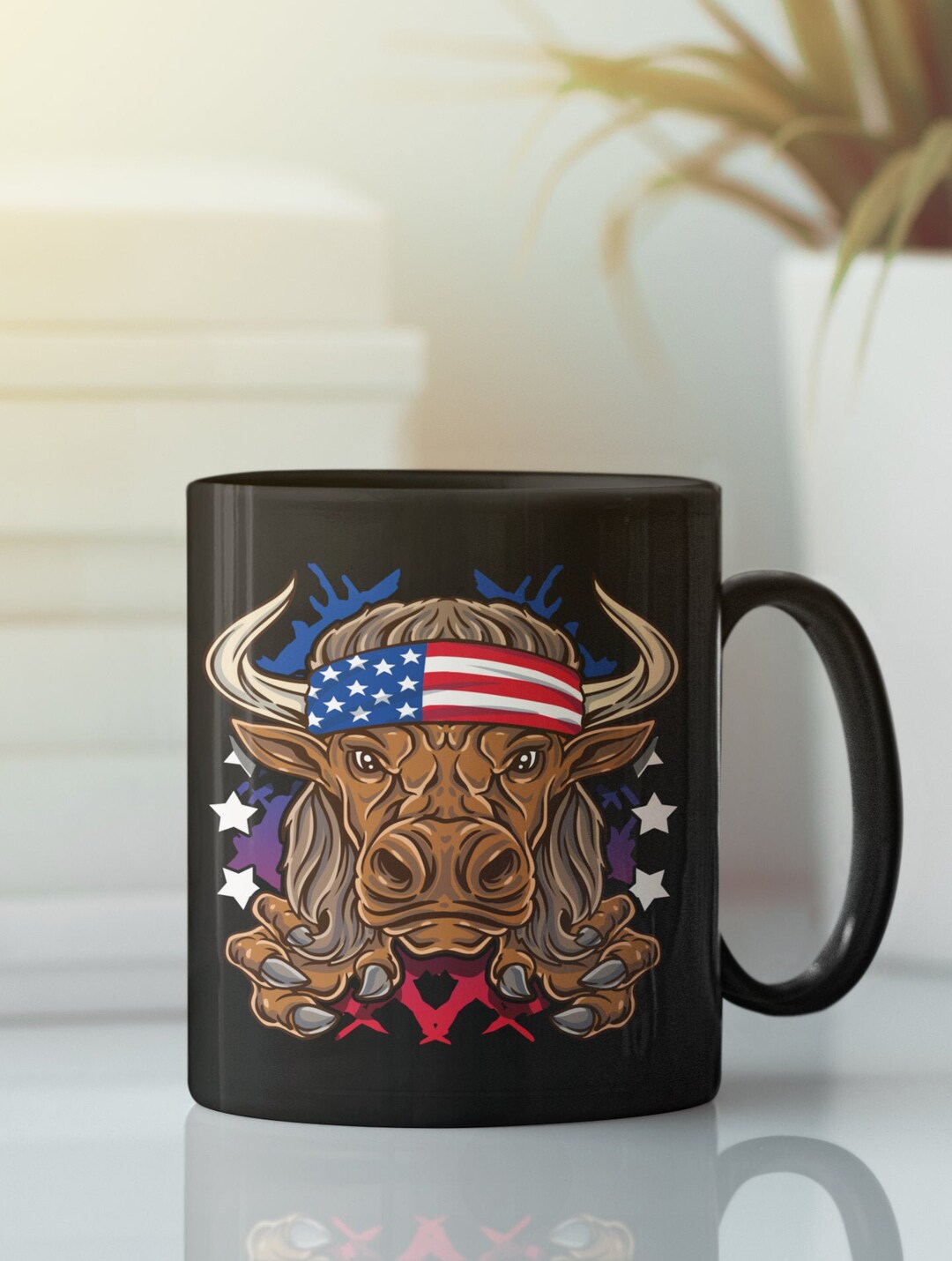 Mullet Mug, Redneck Mug, Mullet Hair Gift, Redneck Gifts Patriotic ...