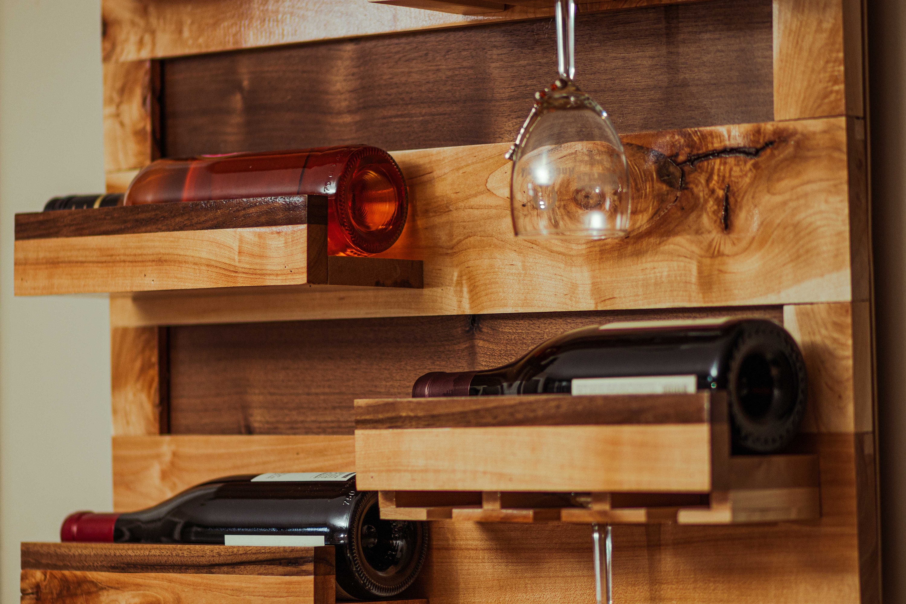 Handmade Wooden Wine Rack - Etsy