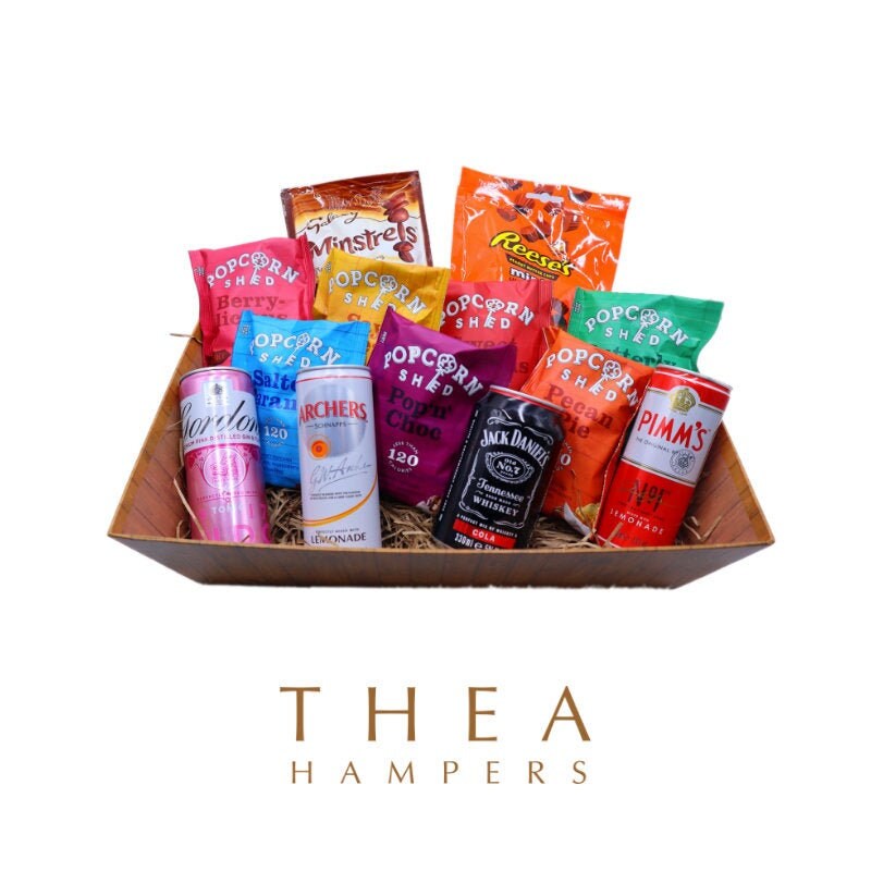 Movie Night In Alcoholic Hamper | Etsy