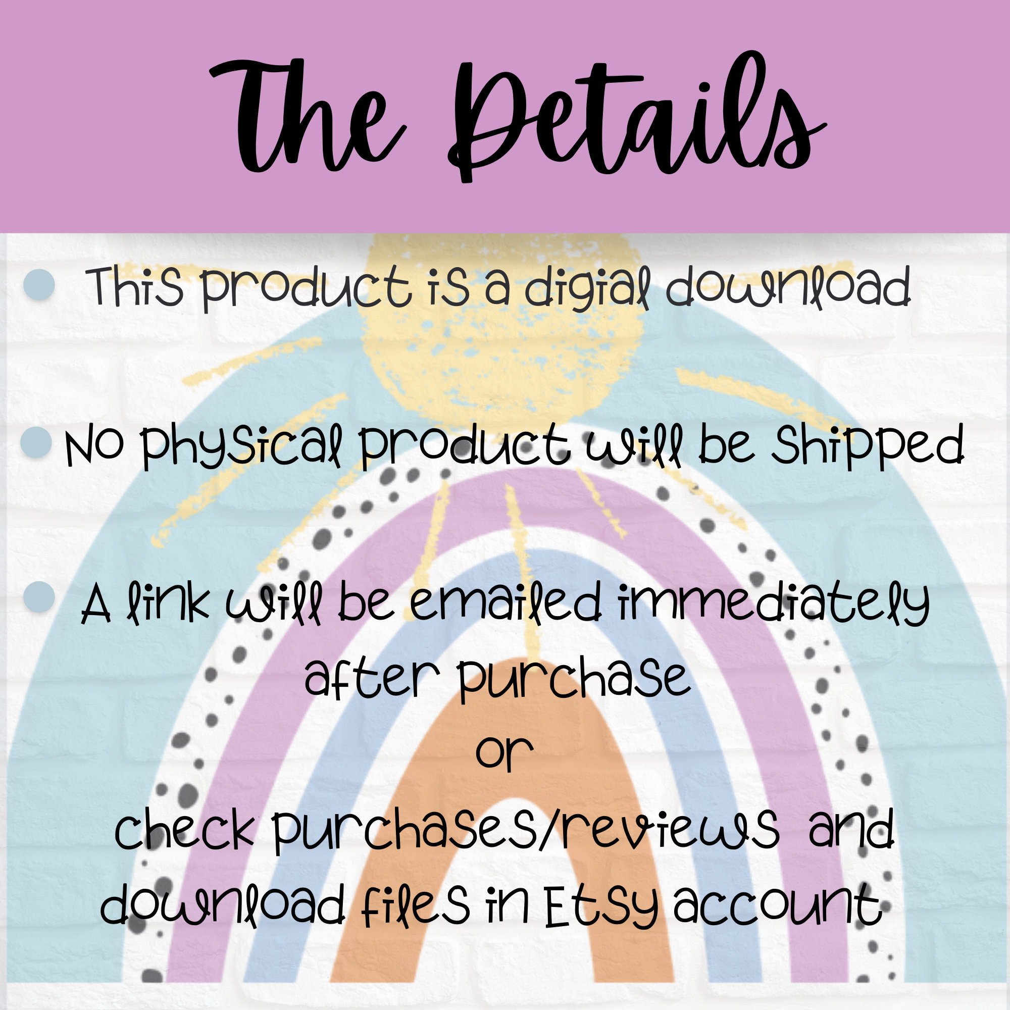 Rainbow Thank You Gift Tag| End of Year Teacher Gift - Etsy