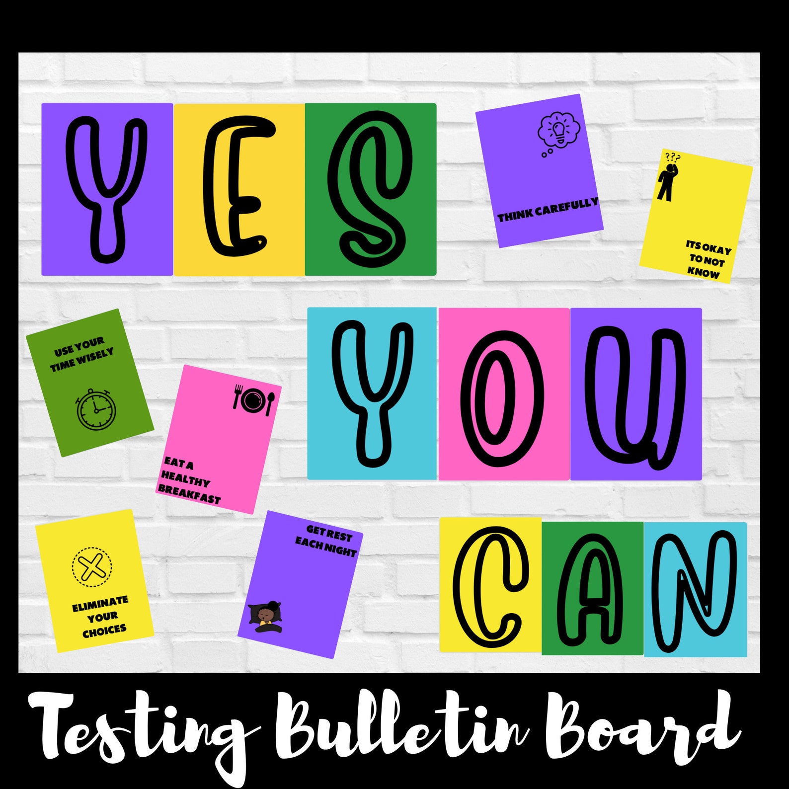 Testing Printable Bulletin Board I Classroom Decor - Etsy