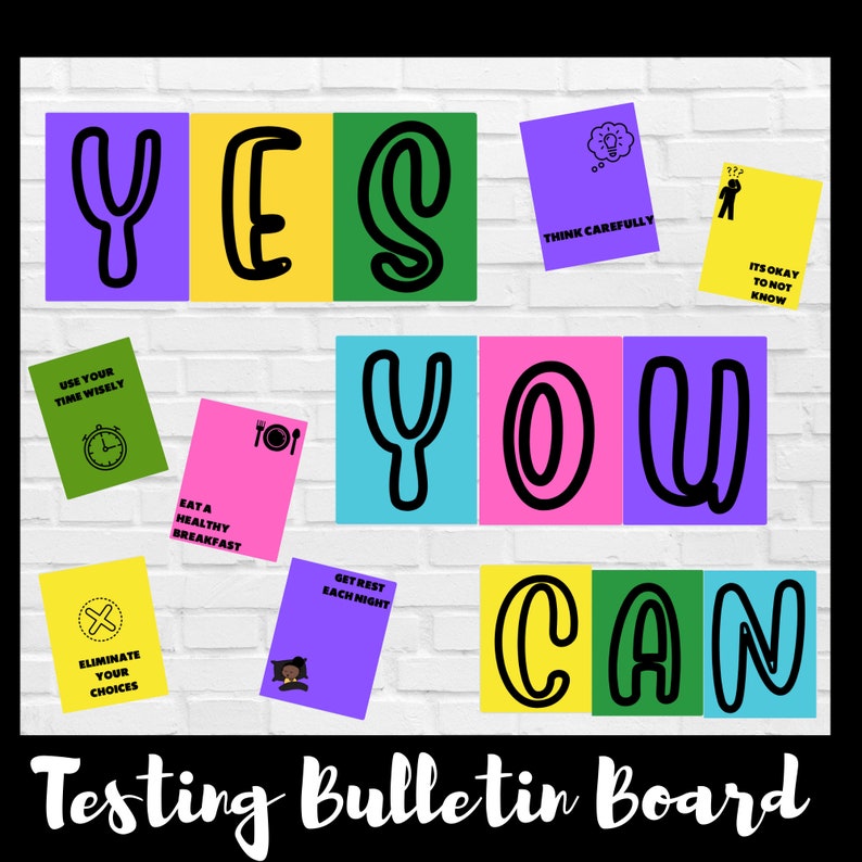 Testing Printable Bulletin Board I Classroom Decor - Etsy
