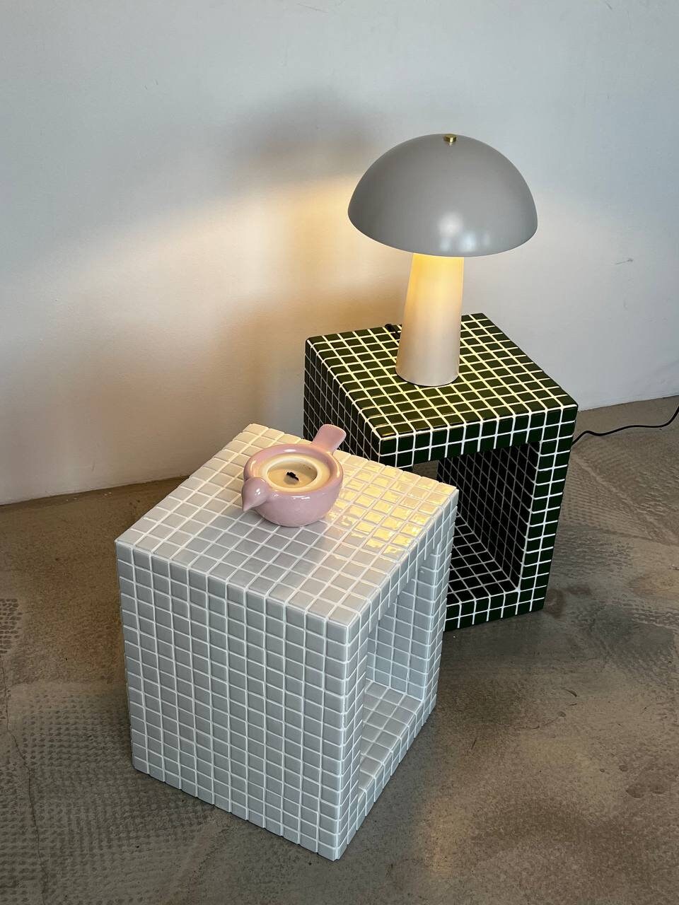Tile Side Table - Handmade Tile Table - Tile Furniture - Designer ...
