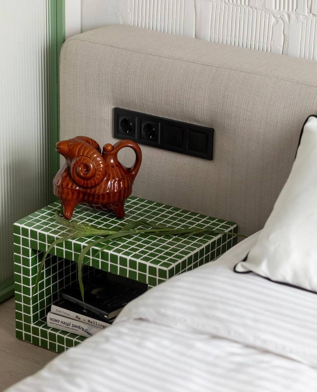 Tile Side Table - Handmade Tile Table - Vintage Tile - Tile Furniture ...