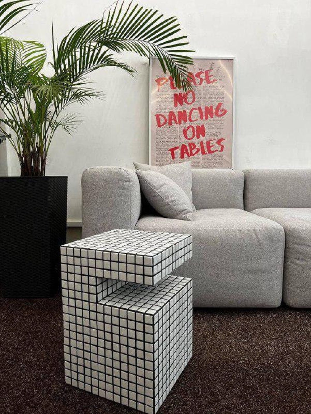 Tile Column Handmade Tile Plinth Tile Pedestal Tile Furniture Coffee ...