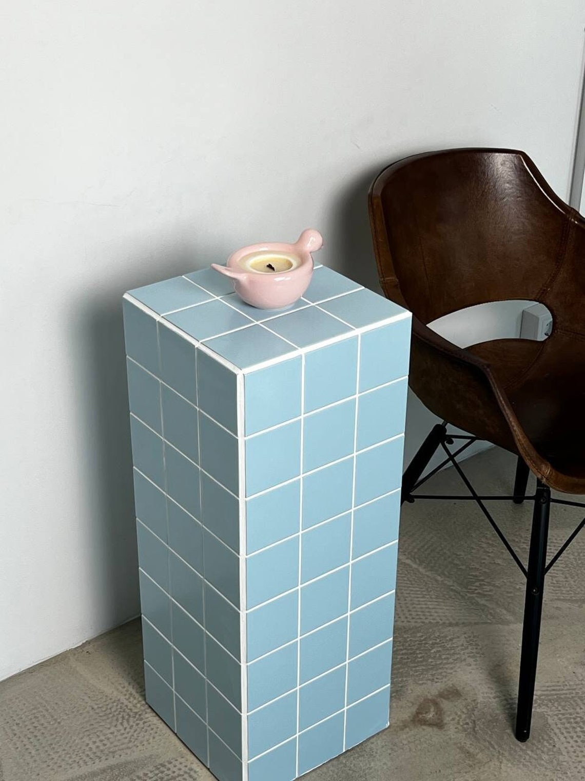 Tile Stand, Tile Table, Handmade Cube, Tile Table 10x10 Cm. Designer ...
