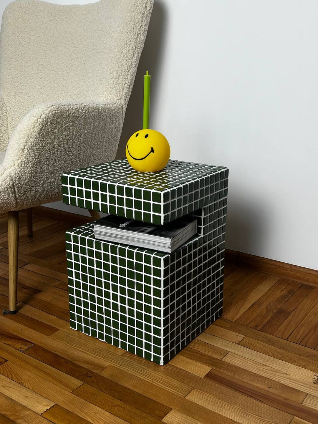 Tile Side Table - Handmade Tile Table - Tile Furniture - Designer ...