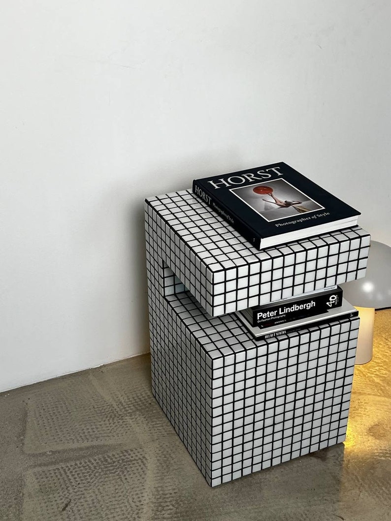 Tile Column - Handmade Tile Plinth - Tile Pedestal - Tile Furniture ...