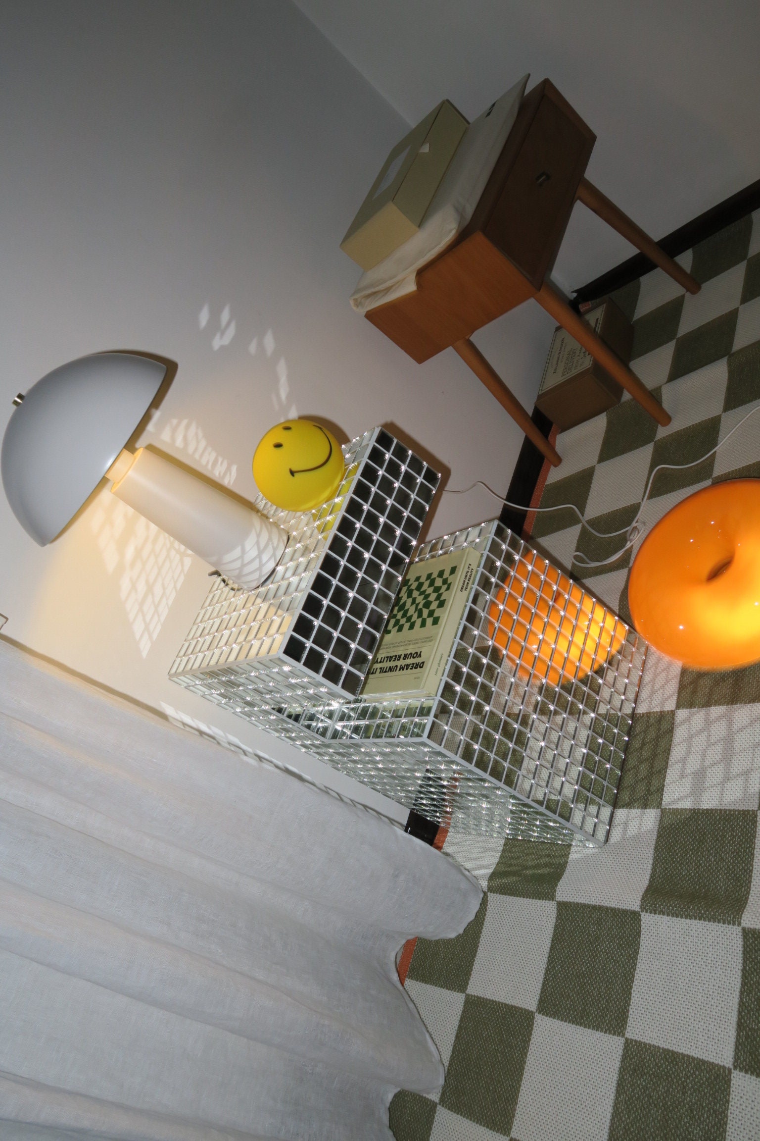 Mirror Table. Tile Cube Tile Column - Handmade Tile Plinth - Tile ...