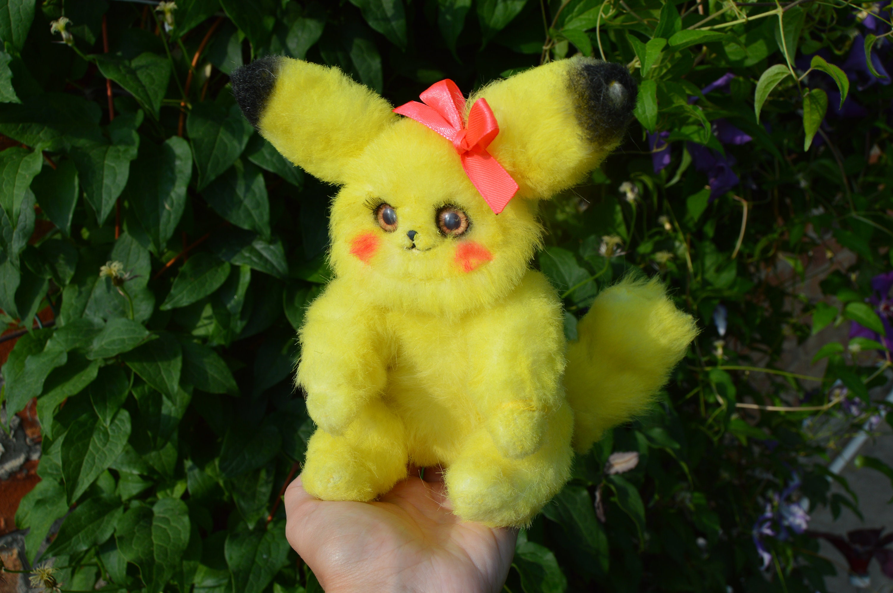 Pikachu Girl Plush Toy Plush Doll Pokemon Art Pokemon Toys | Etsy