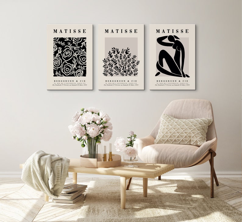Matisse Art Print Set: Vintage Museum Posters, Abstract Woman - Etsy