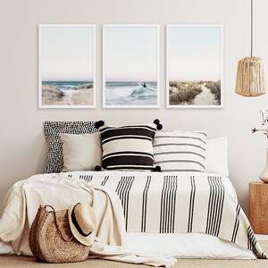 Beach Room Wall Art Coastal California Beach Pathway Poster Large Coast ...