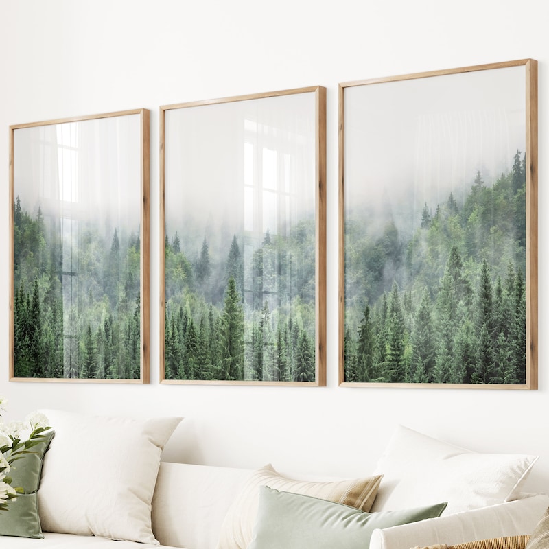 Green Tree Art Print - Etsy