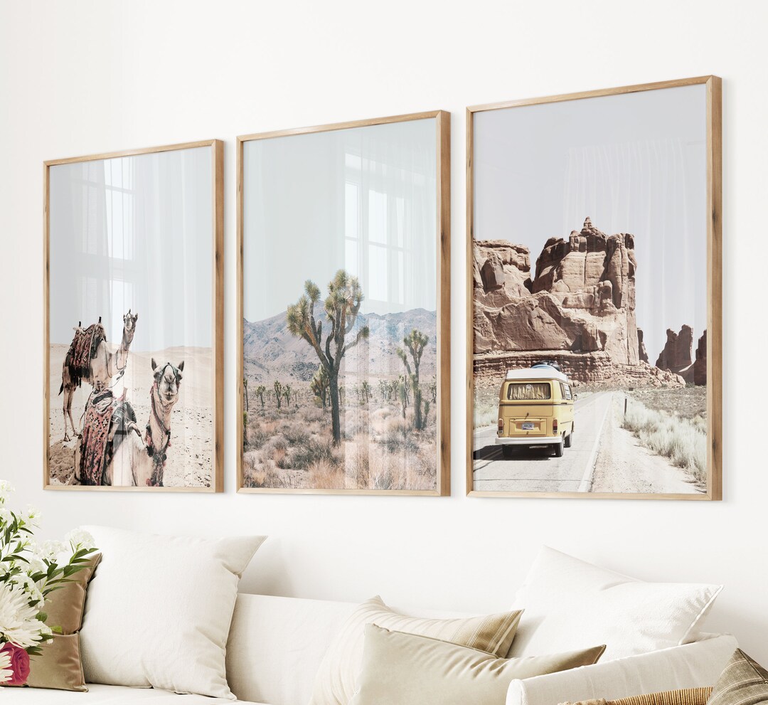 Southwestern Desert Prints Set: Joshua Tree, Arizona, Van Photo - Etsy