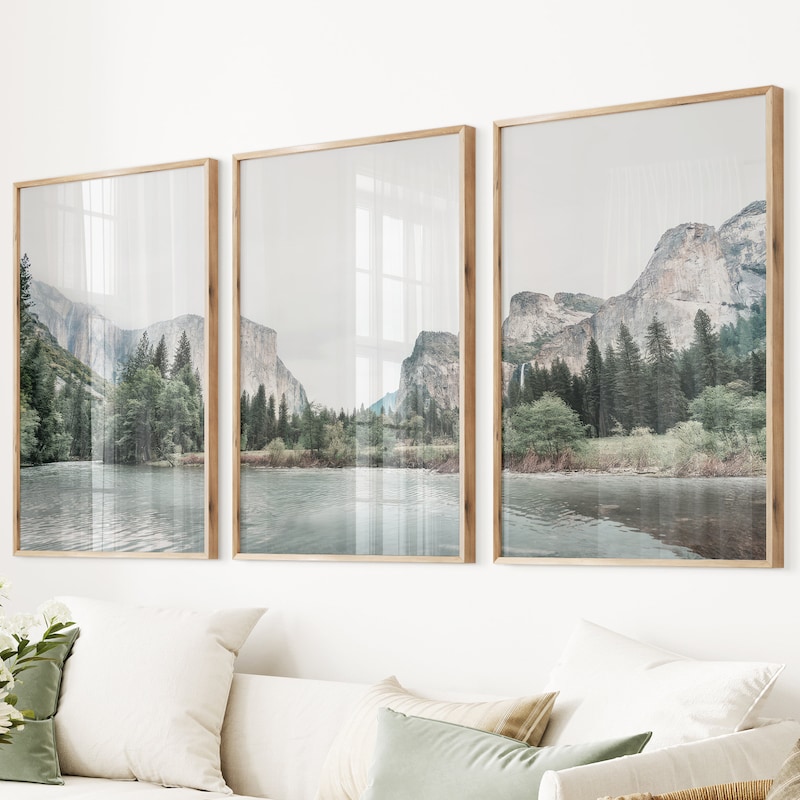 Large Lake Wallart - Etsy