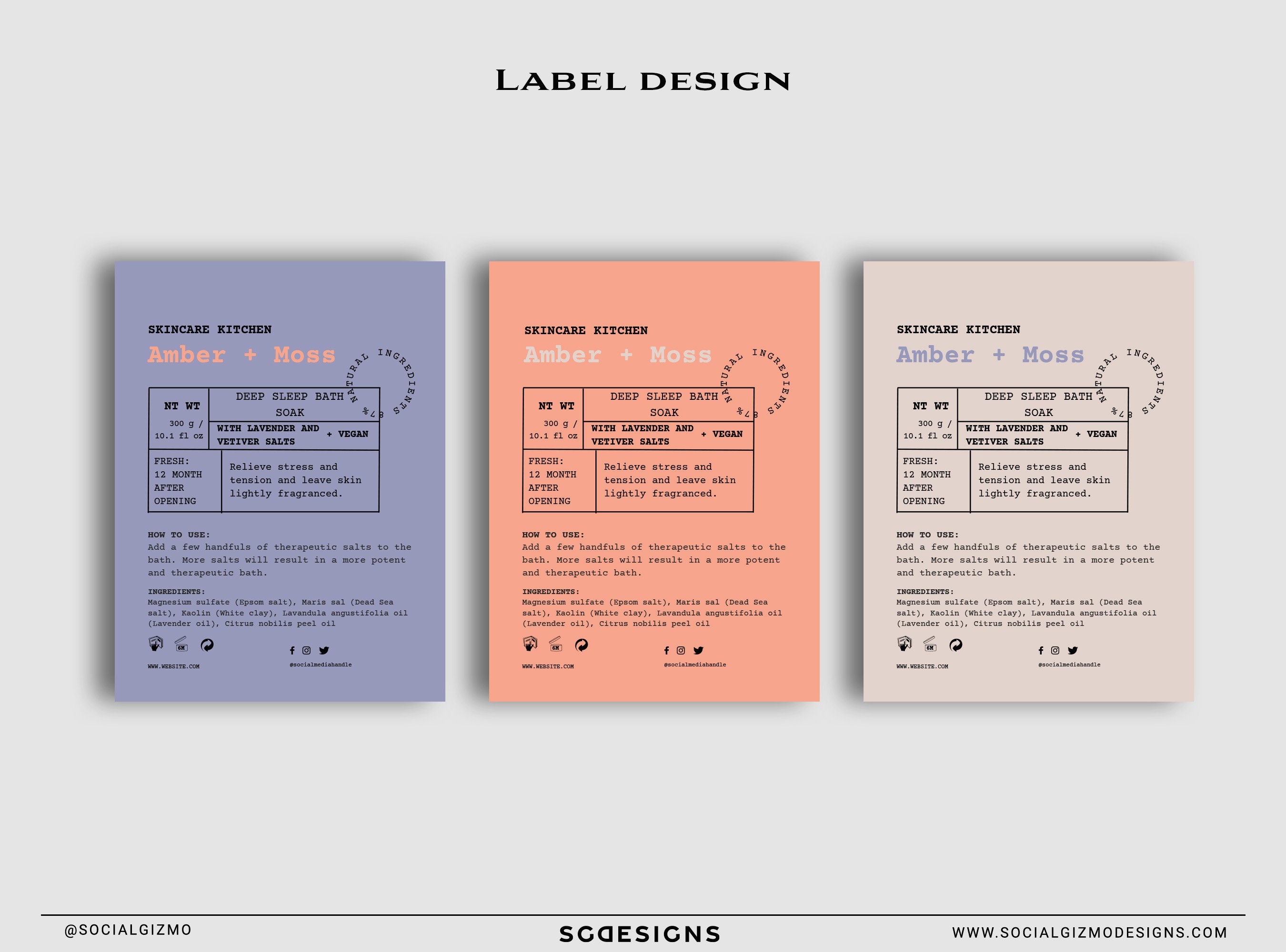 DIY Pouch Label Template, Apothecary Pouch Label, Modern Pouch Label ...