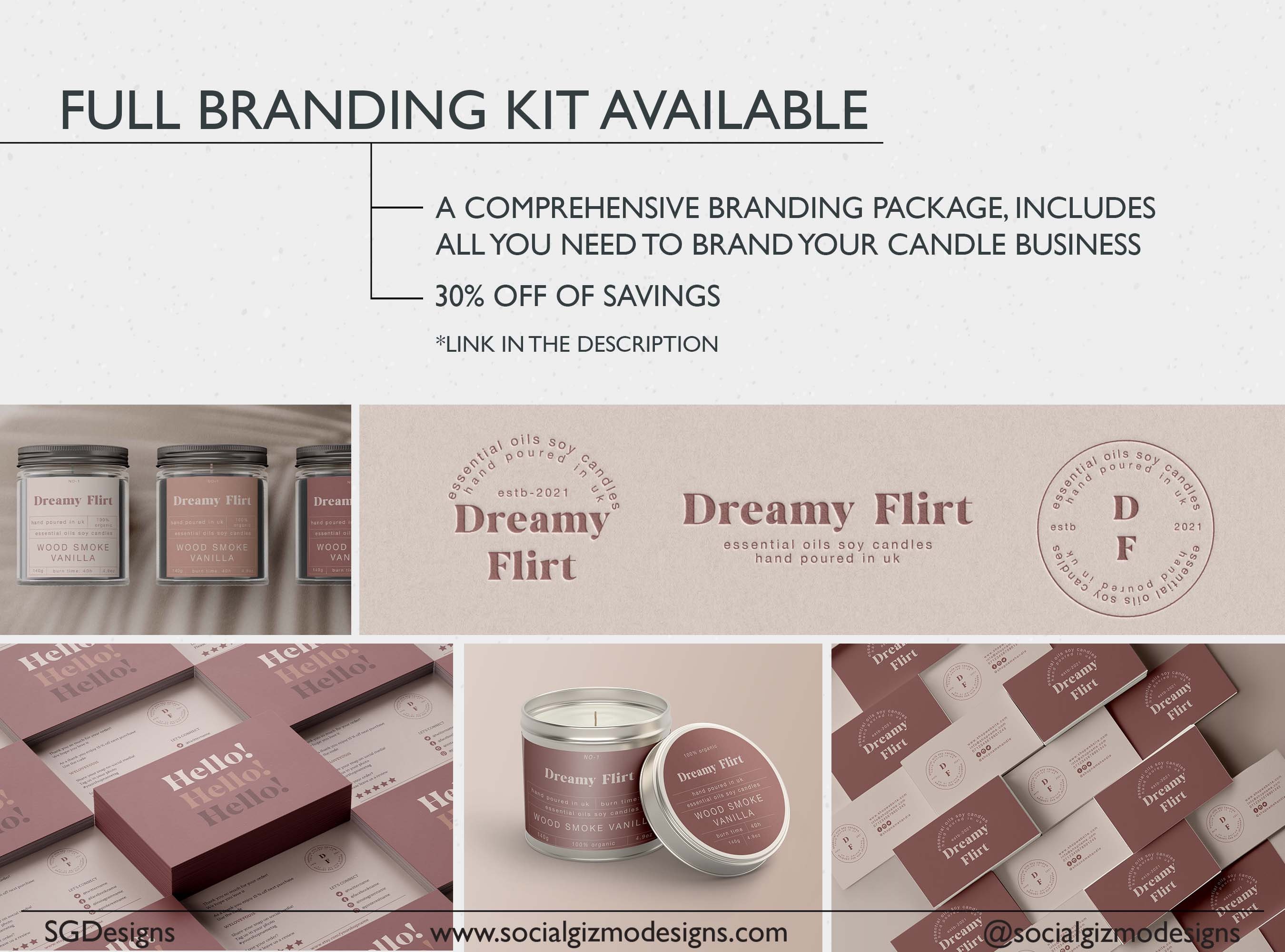 Editable Candle Labels, Rustic Candle Label Design, Apothecary Candle ...