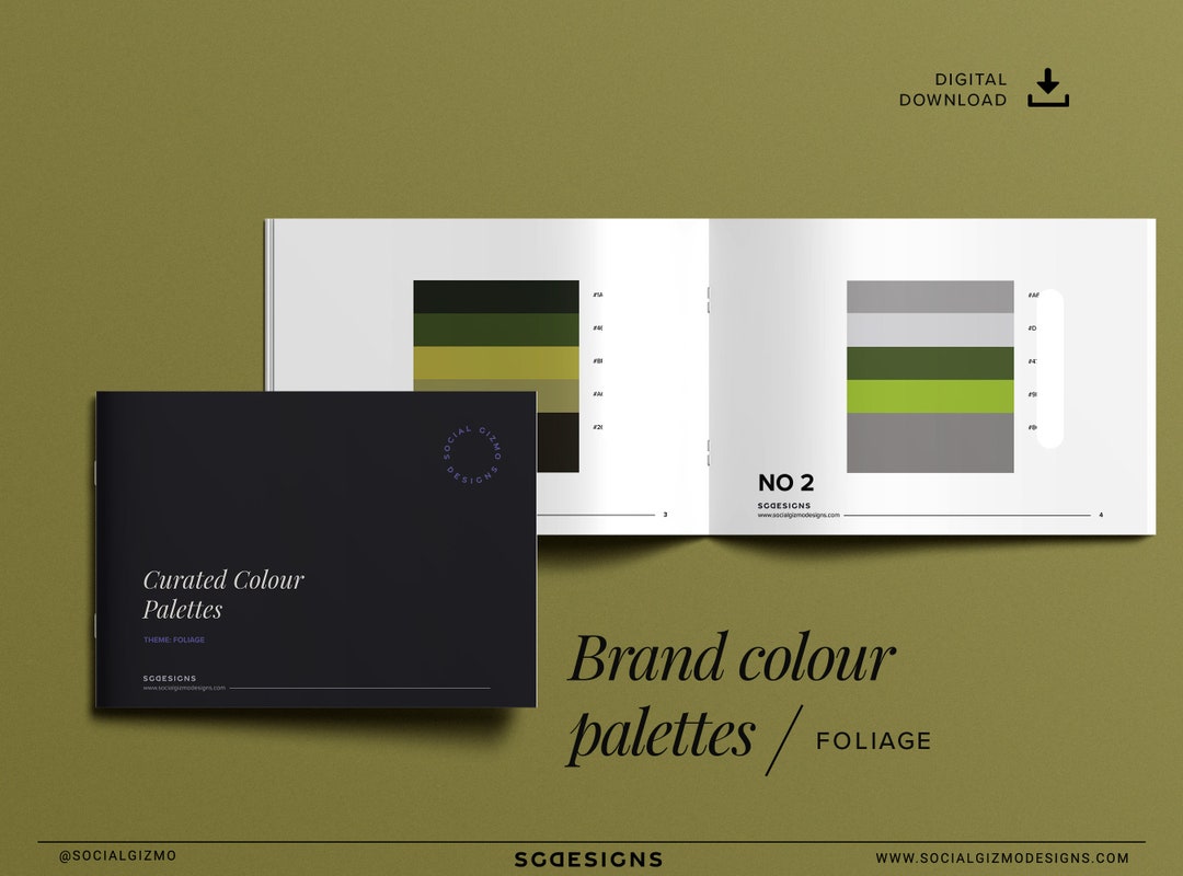Brand Color Palette, Herbalist Brand Color Palette, Botanical Colour ...