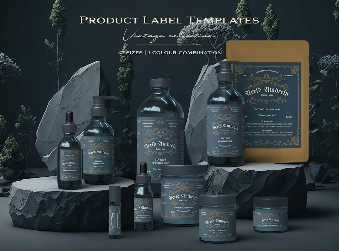 Apothecary Product Labels, Luxury DIY Vintage Labels, Witchy Cosmetic ...