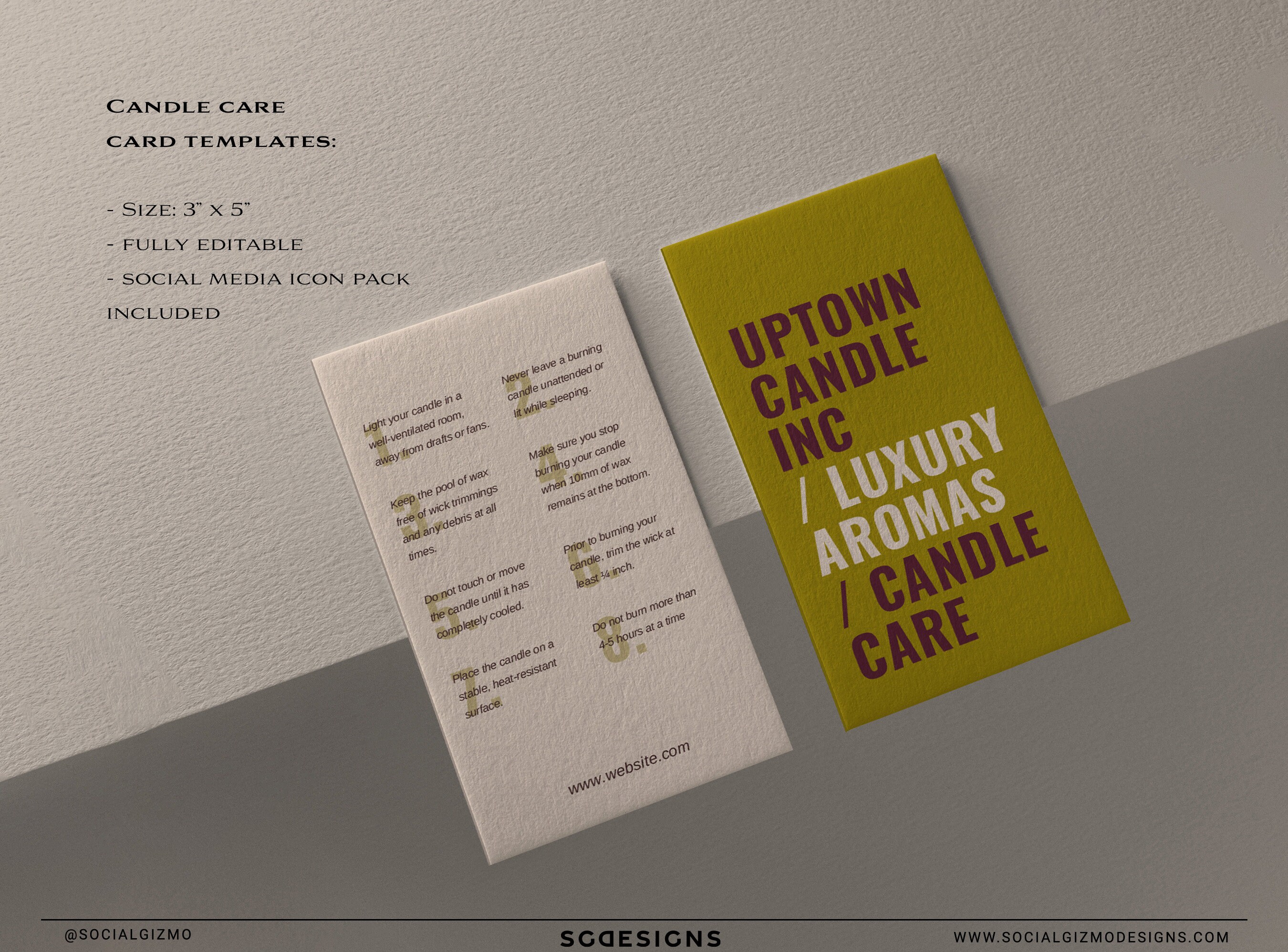 DIY Branding Kit for Candle Business, Modern Branding Package for ...