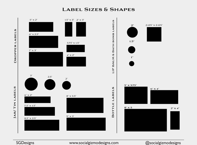 Editable Cosmetic Labels Modern Label Set Design Luxury - Etsy