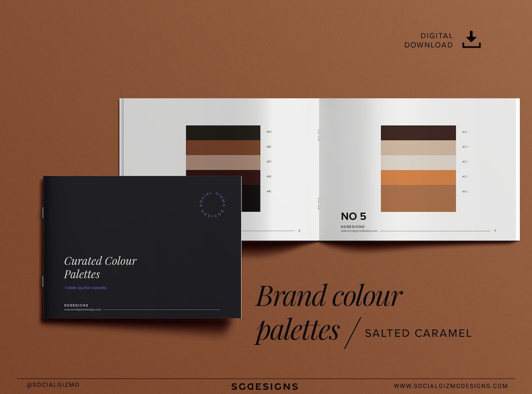 Brand Color Palette, Caramel Brand Color Palette, Rich Brown Colour ...