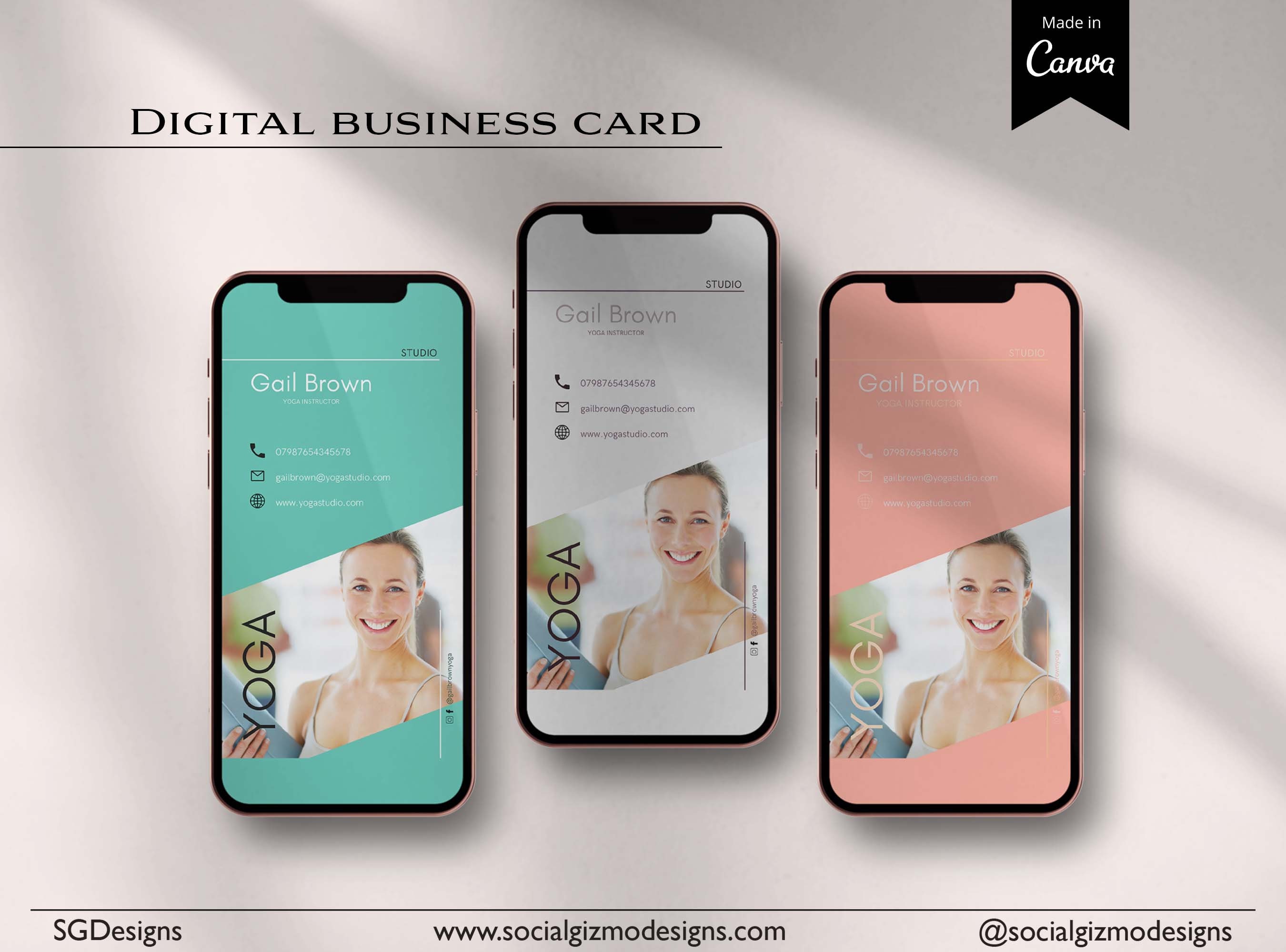 Iphone Business Card Template