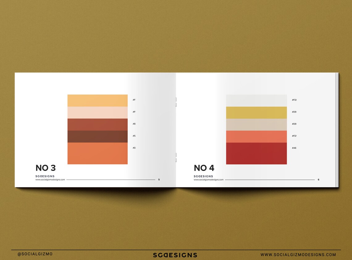 Brand Color Palette Retro Brand Color Palette Groovy Color - Etsy