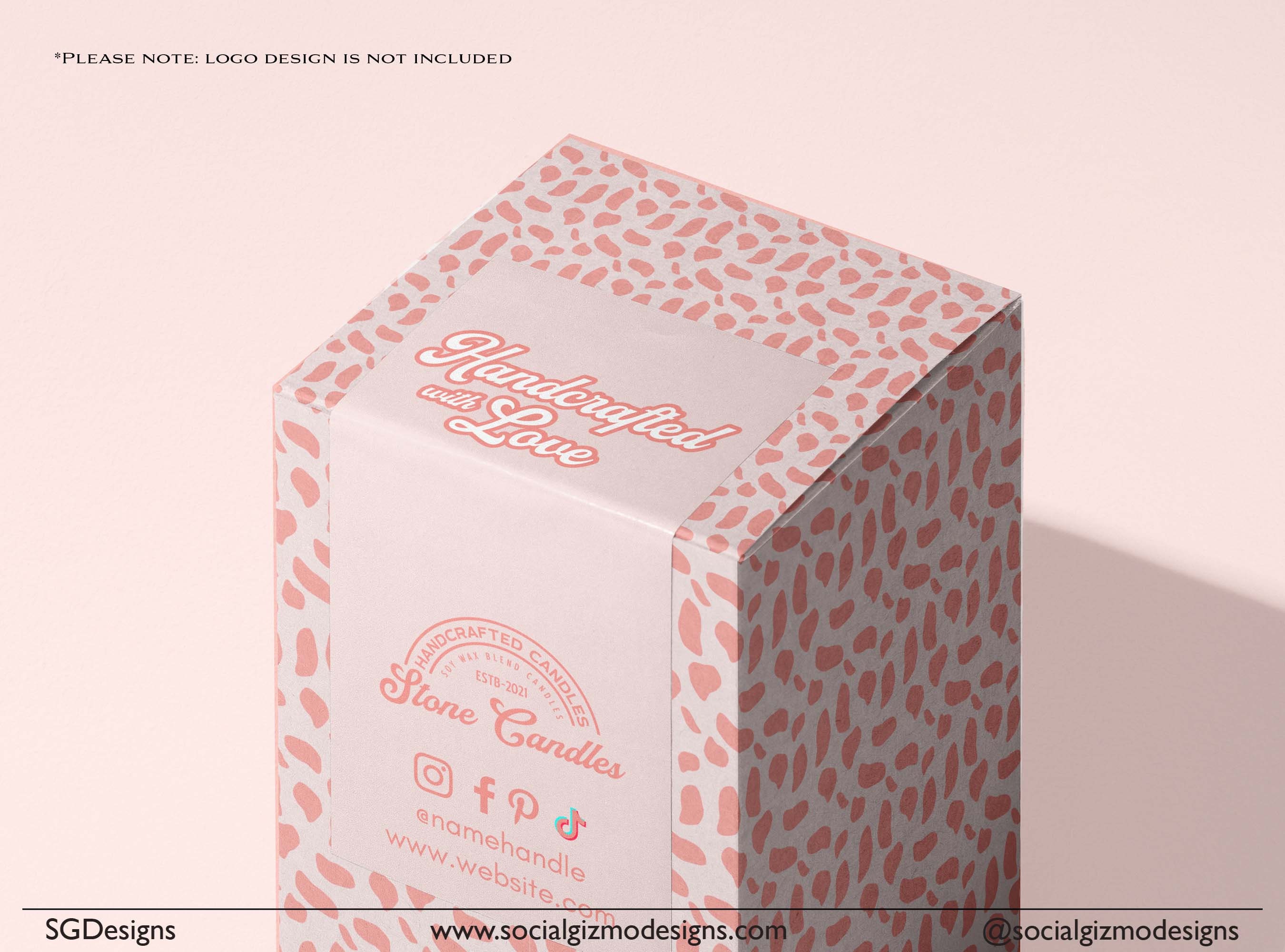 Retro Box Seal Sticker Template Box Sealing Labels DIY - Etsy