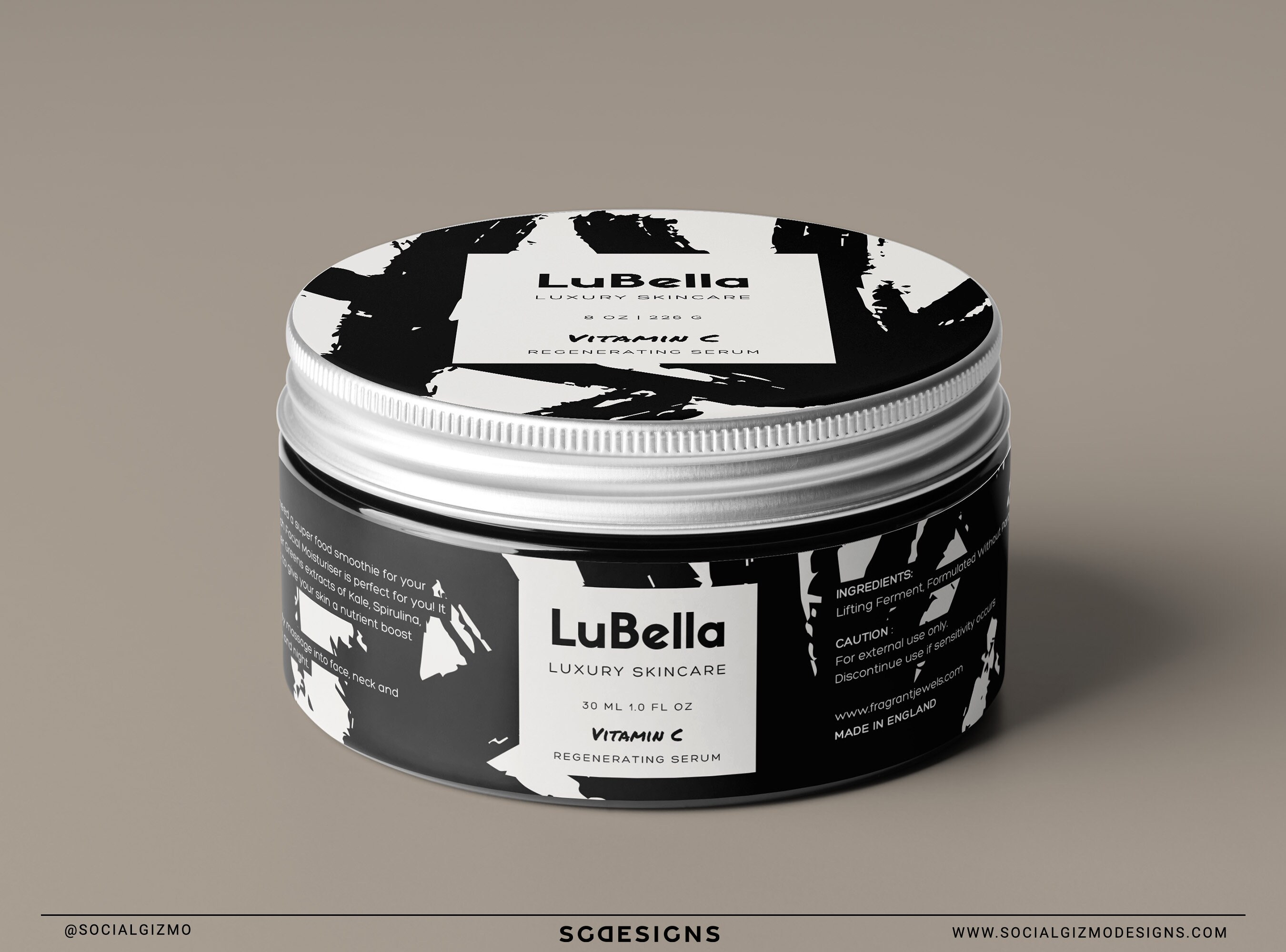 DIY Wrap Around Skincare Label Templates Modern Editable - Etsy