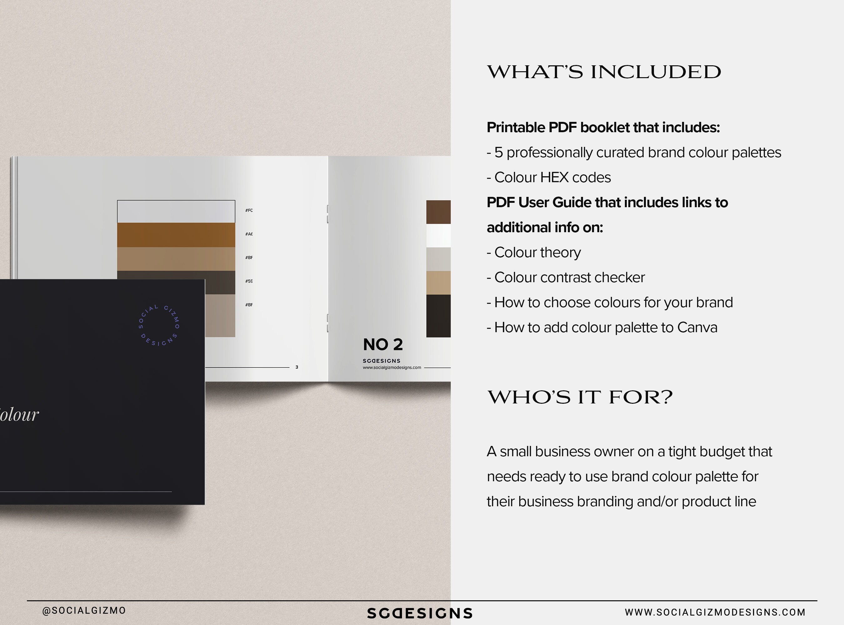 Brand Color Palette Vanilla Color Palette Soft Colour - Etsy Australia