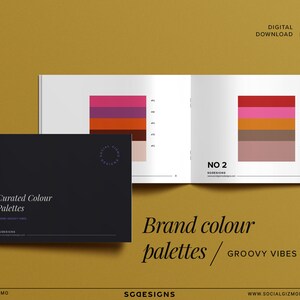 Brand Color Palette, Retro Brand Color Palette, Groovy Color Scheme ...