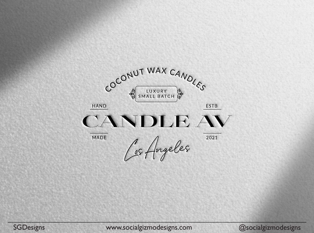 Feminine Logo Design for Candle Business, Elegant Logo Design ...