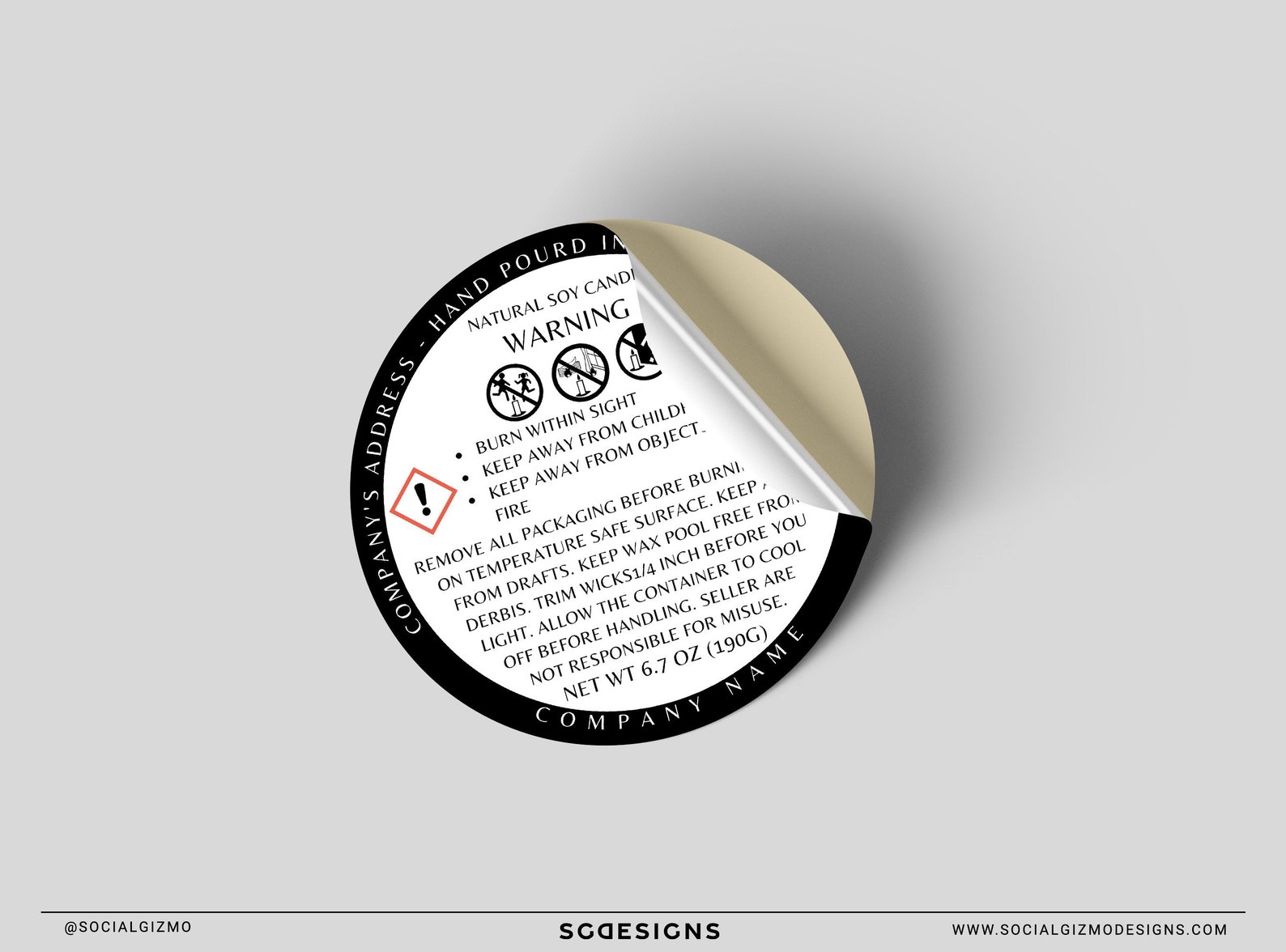 CLP Label Template, Candle Warning Labels, DIY Candle Warning Label ...