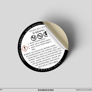CLP Label Template, Candle Warning Labels, DIY Candle Warning Label ...