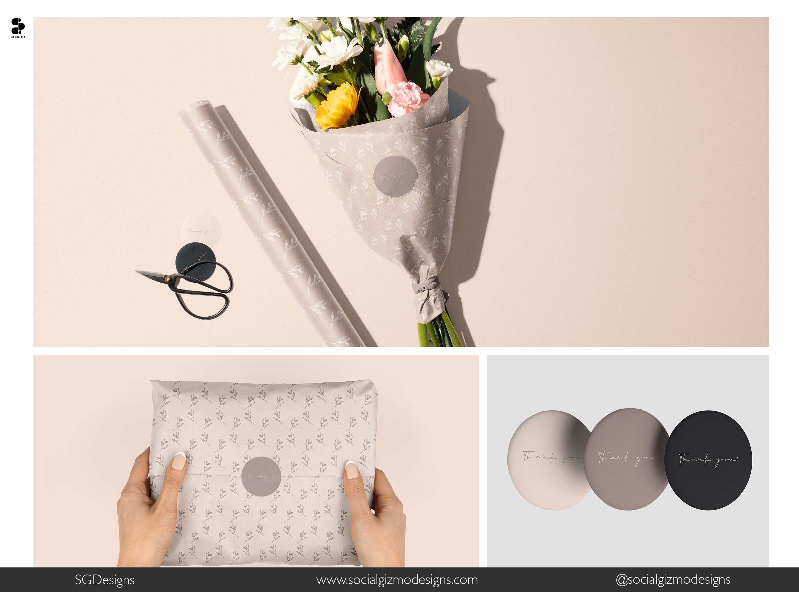 Wrapping Paper Design Branded Tissue Paper Digital Pattern - Etsy