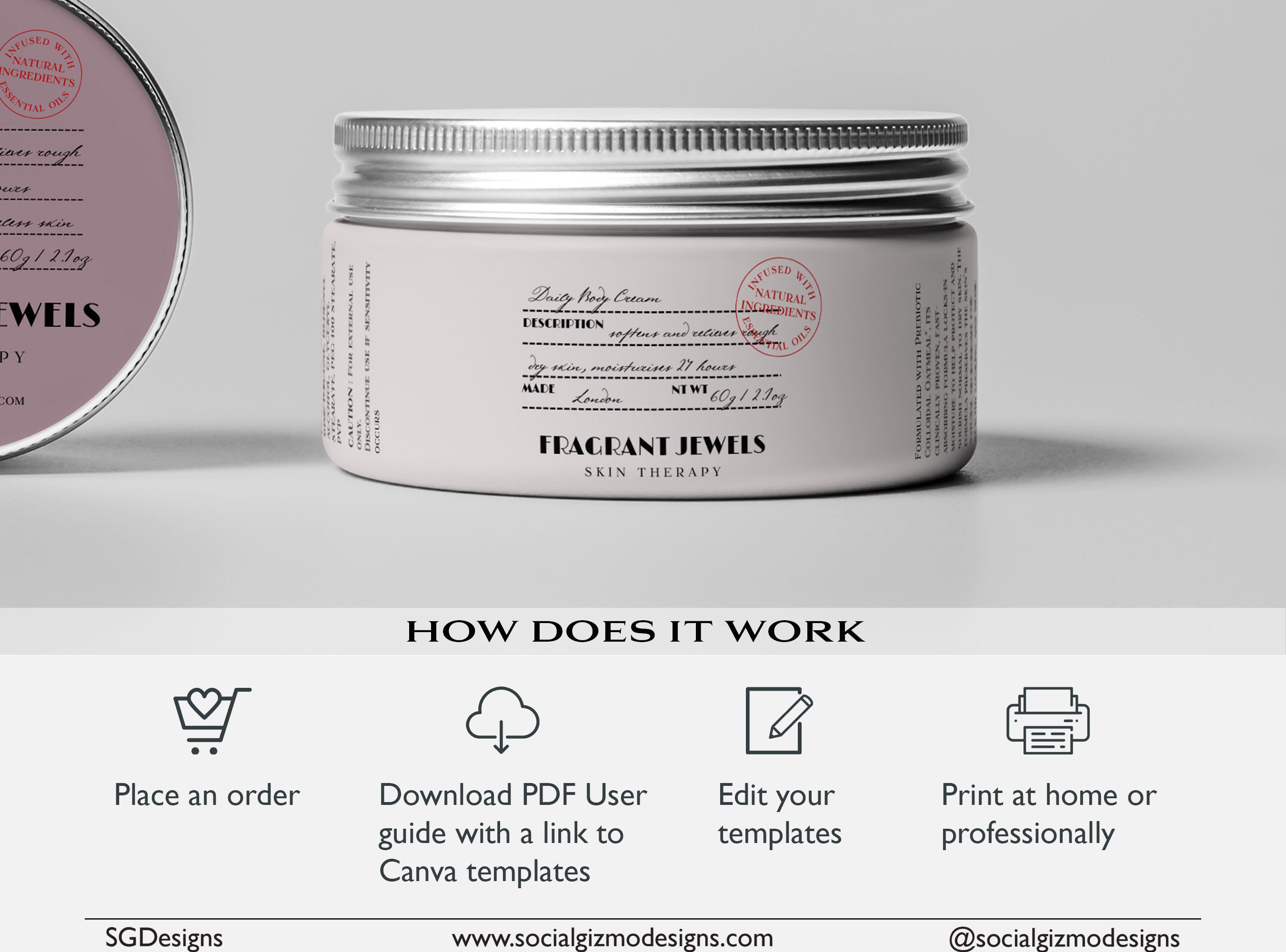 Editable Body Product Labels Apothecary Label Set Design - Etsy UK