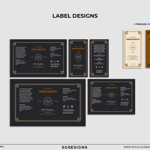DIY Rustic Beard Wash Labels, DIY Mens Grooming Label Templates ...