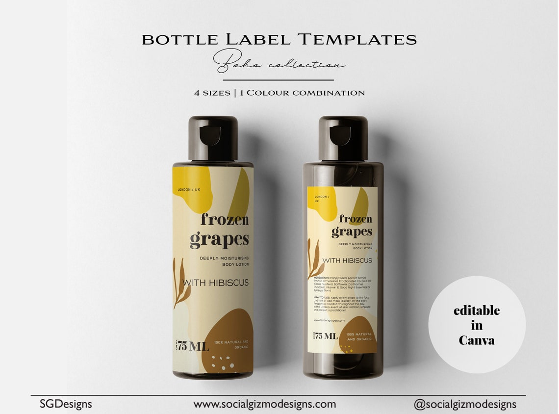 Cosmo Bottle Labels Retro Cosmetic Bottle Labels Lotion - Etsy