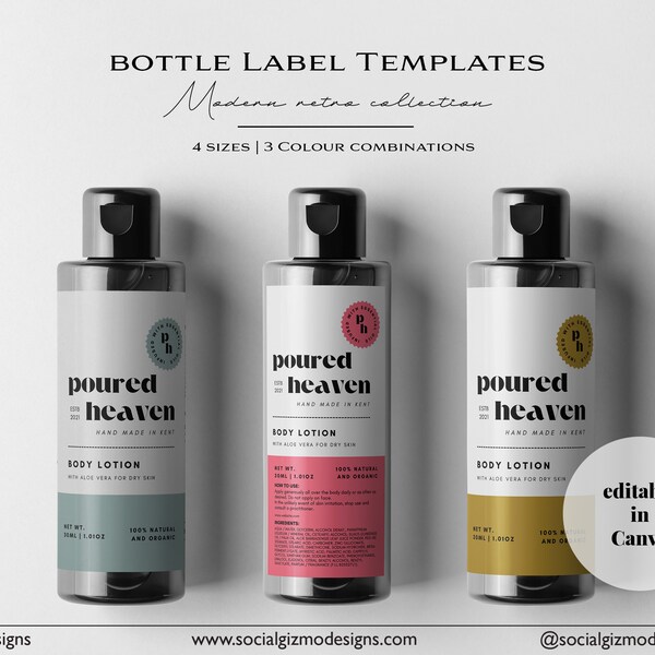 Lotion Labels - Etsy