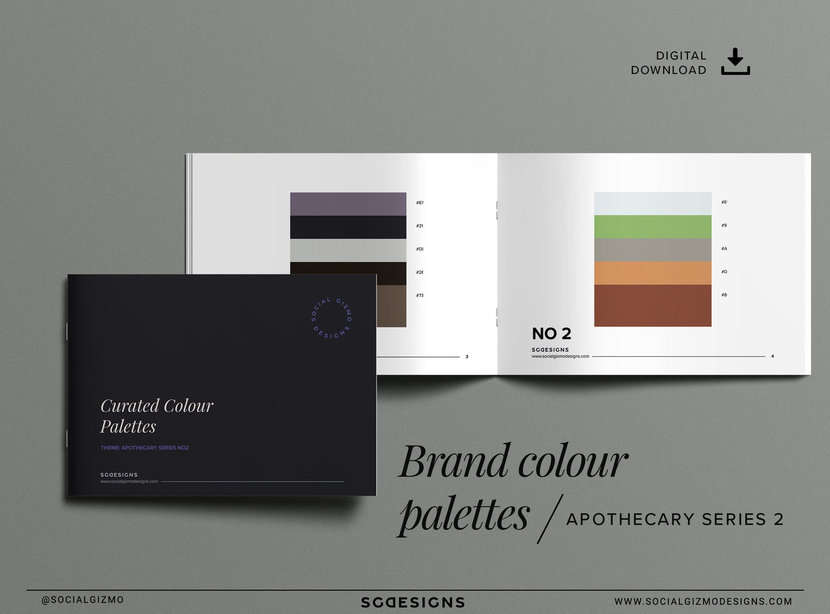 Brand Color Palette, Apothecary Color Palette, Herbal Shop Color ...