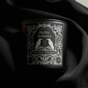 DIY Witchcraft Candle Label Templates, Editable Black Alchemy Candle ...