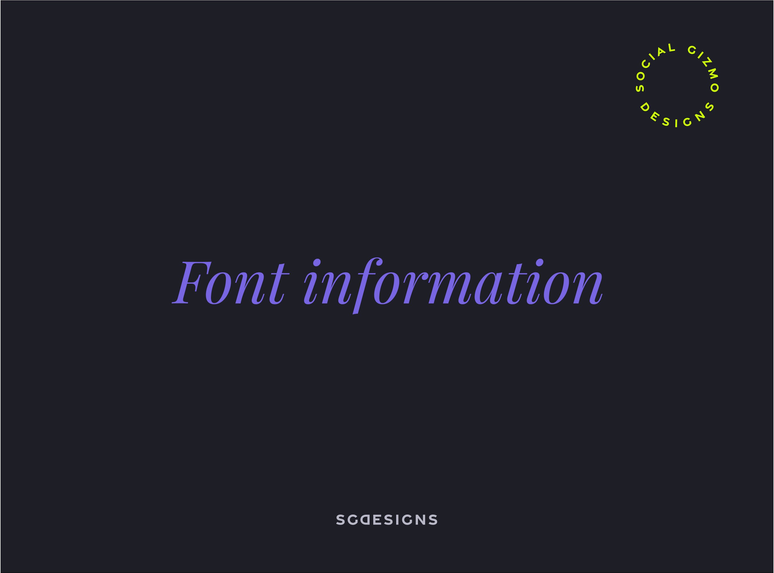 Font Information - Etsy