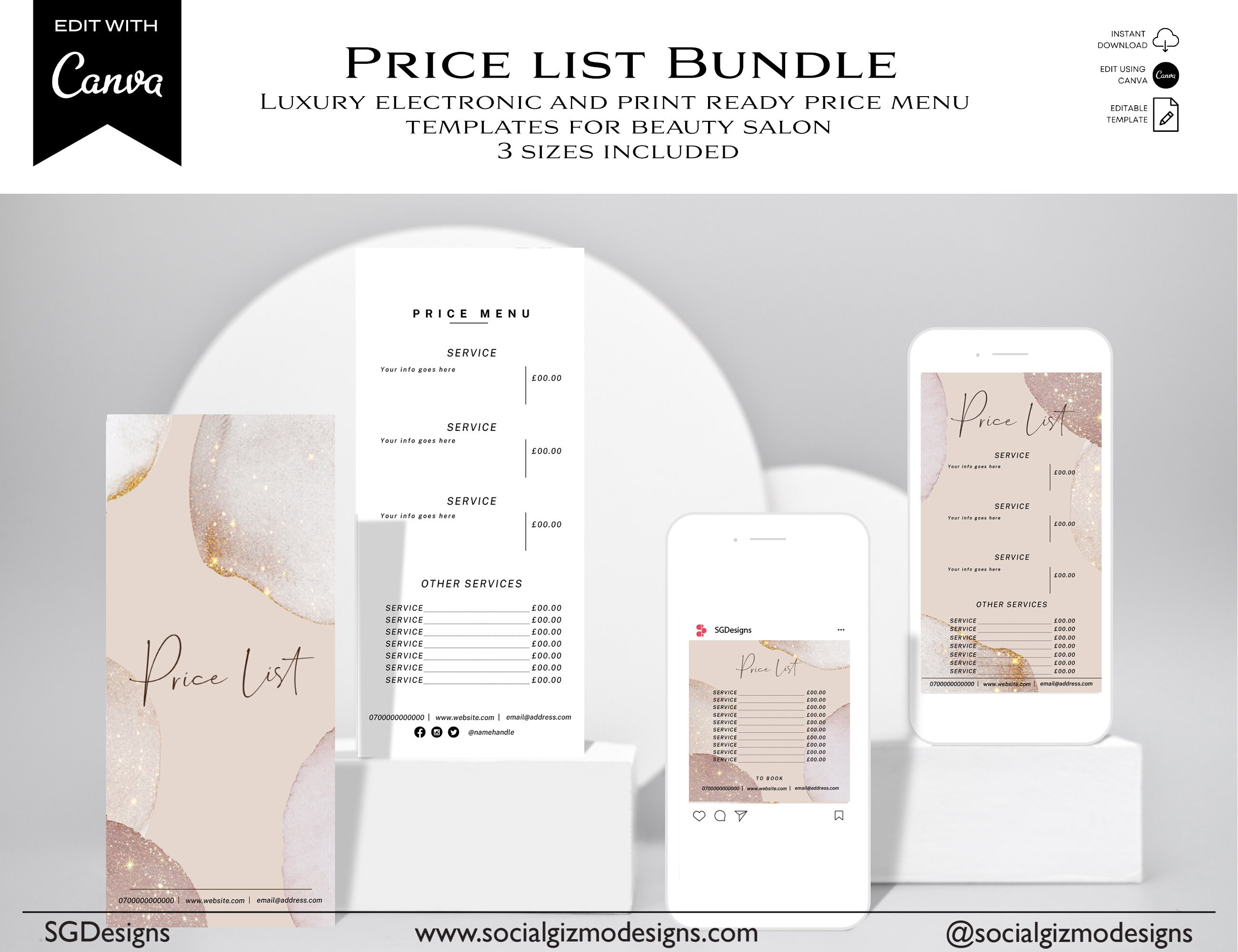 Price List Design Ideas