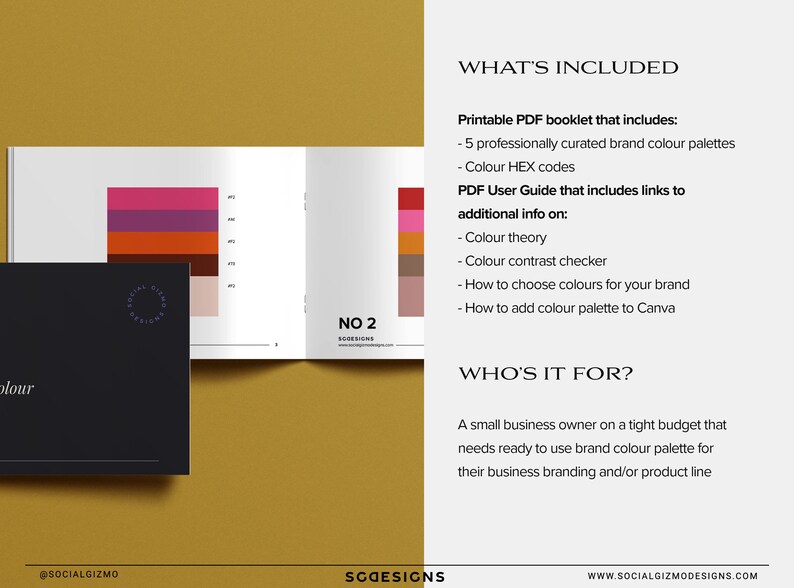 Brand Color Palette Retro Brand Color Palette Groovy Color - Etsy