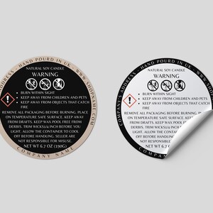 CLP Label Template, Candle Warning Labels, DIY Candle Warning Label ...